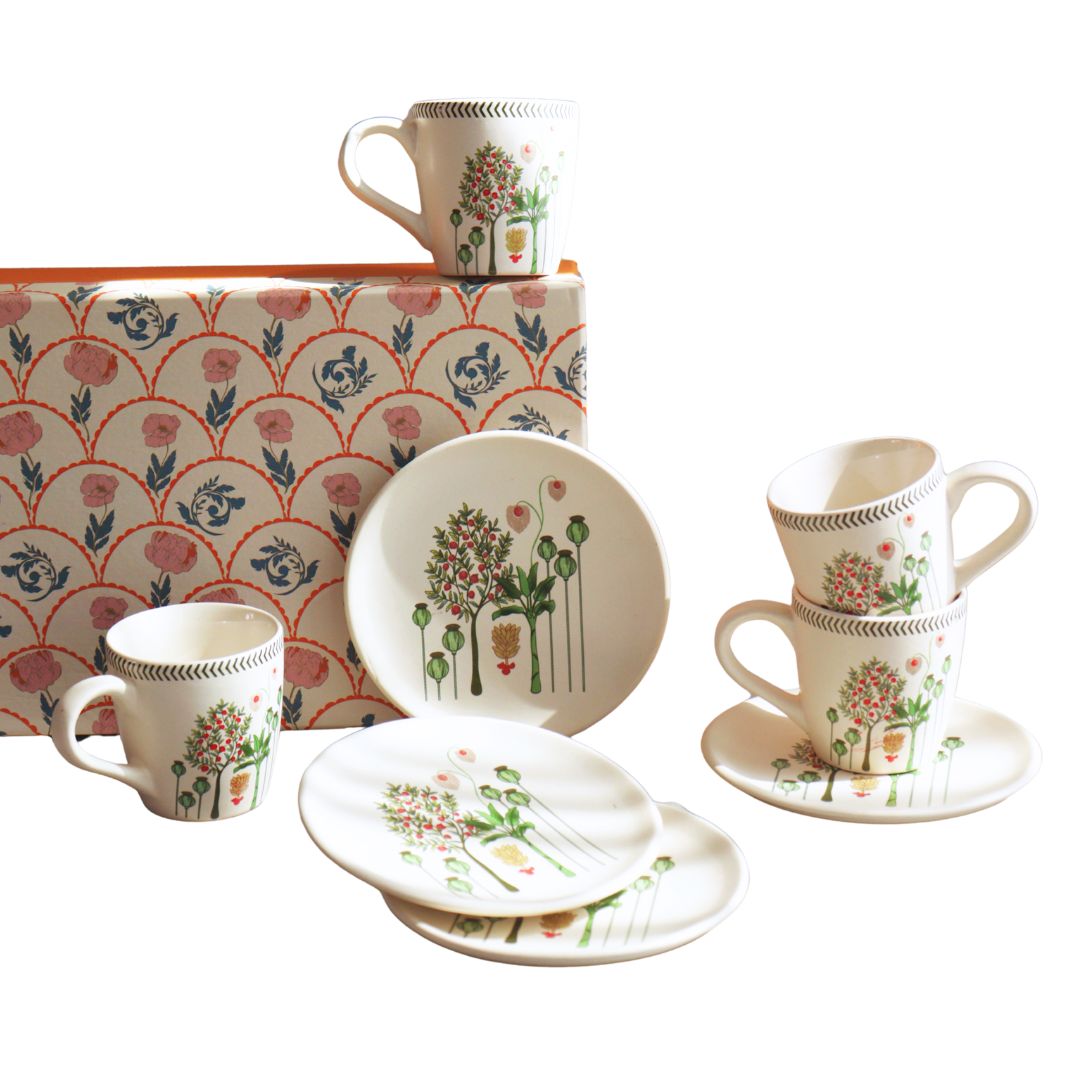 BAGH MUG TEA SET – Ikka Dukka Studio Private Limited.