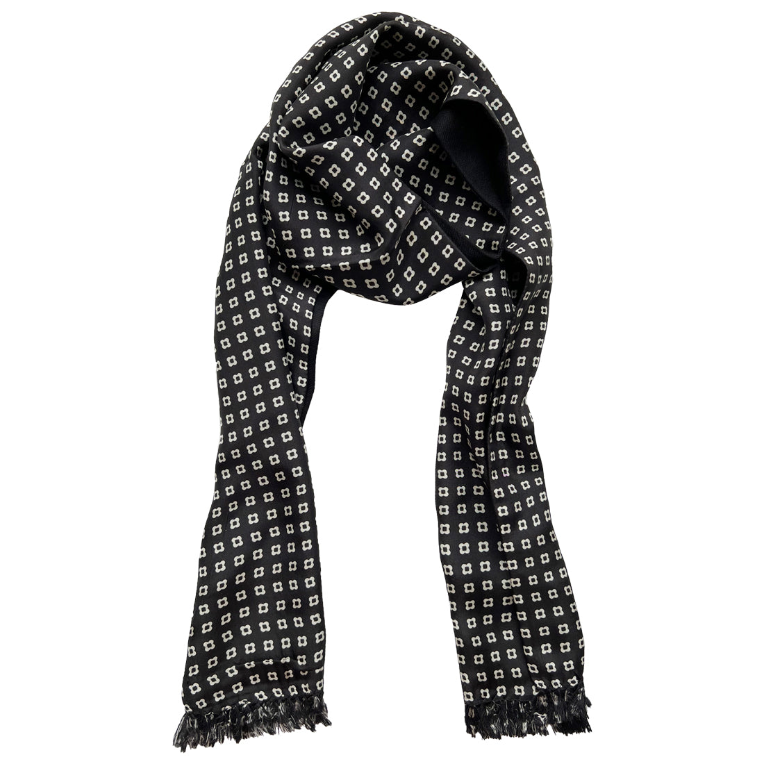 Black & White Silk Scarf – Ikka Dukka Studio Private Limited.