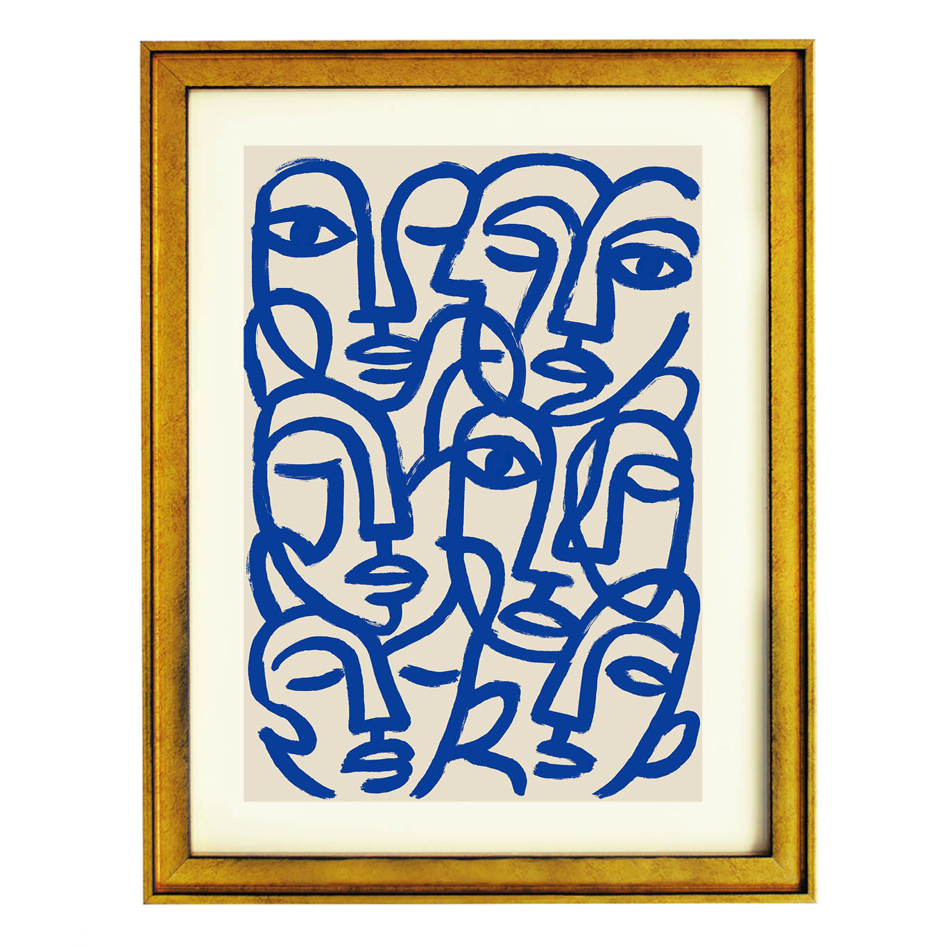 Entangled Faces Art Print – Ikka Dukka Studio Private Limited.