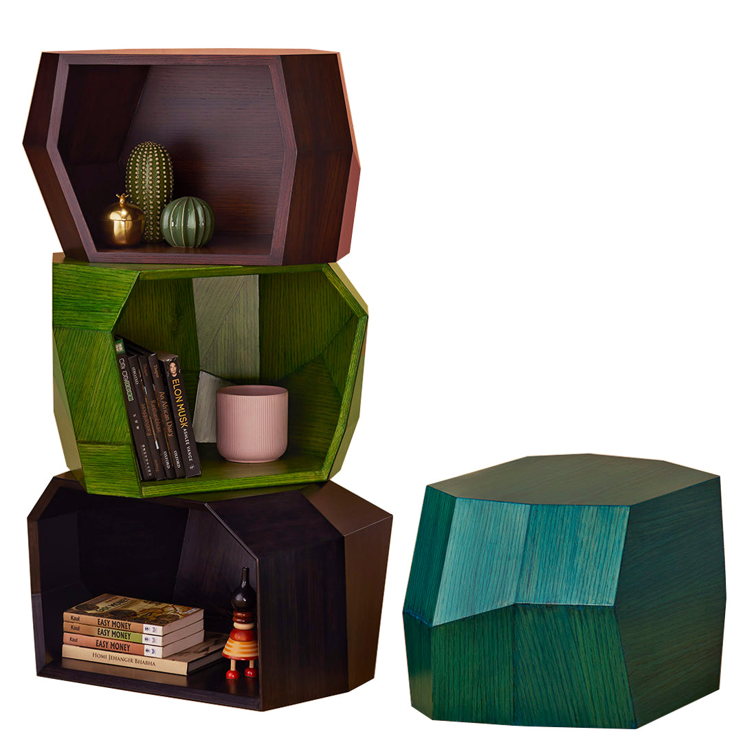 Rocks - Bookshelf / Tables / seating – Ikka Dukka Studio Private Limited.