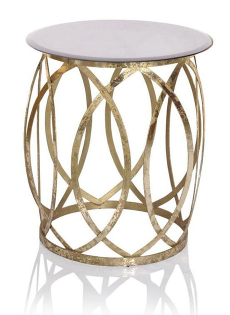 Round/Circle Marble Top Side Table – Ikka Dukka - The Eclectic Online Store